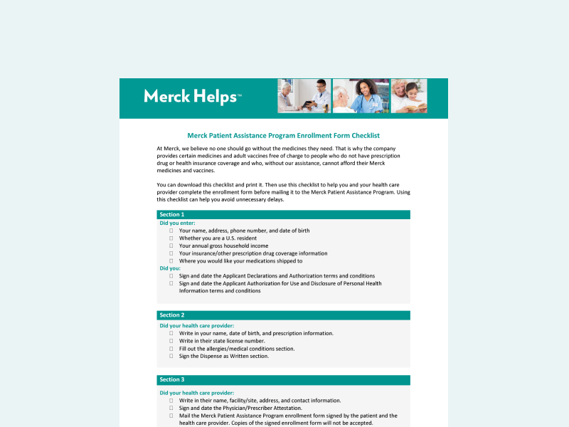 Merck Programs to Help Those in Need - Resources